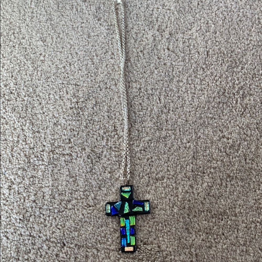 Glass Cross - Gem
